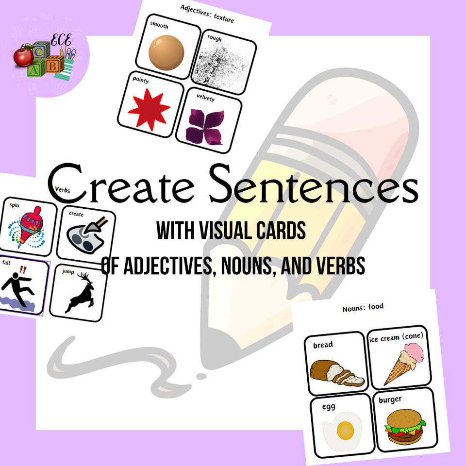 Create Sentences with Visual Adjectives, Nouns, Verbs
