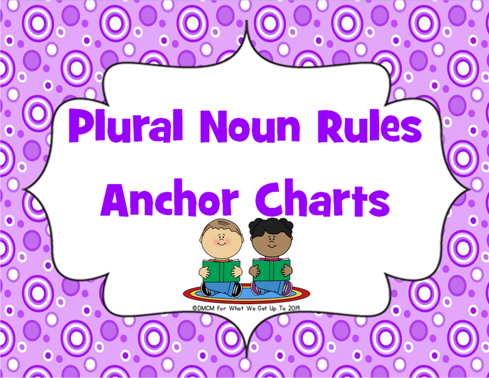 Plural Noun Rules Anchor Chart Set - Amped Up Learning