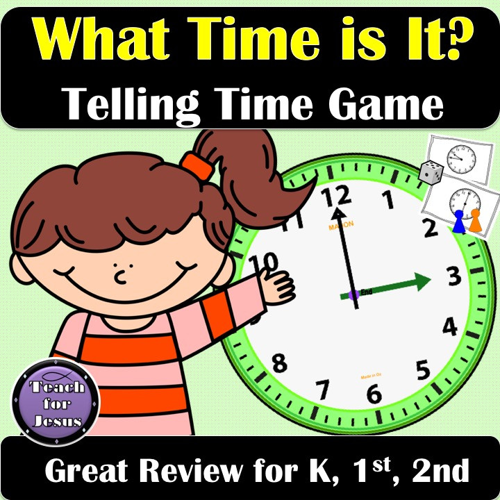 Telling Time Game | Analog Clock Review - Amped Up Learning