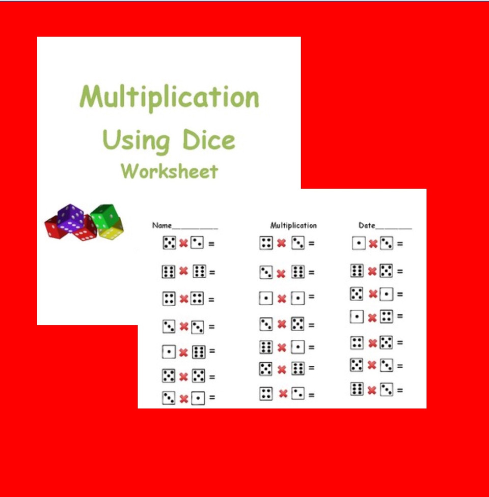 Multiplication With Dice - Amped Up Learning