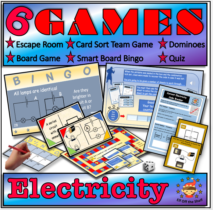 Electricity Bundle: Escape Room, STEM Challenge, Component Posters ...