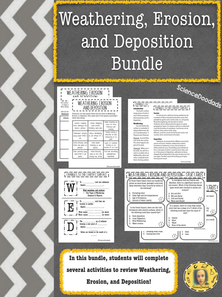 Weathering, Erosion, Deposition - Bundle - Amped Up Learning