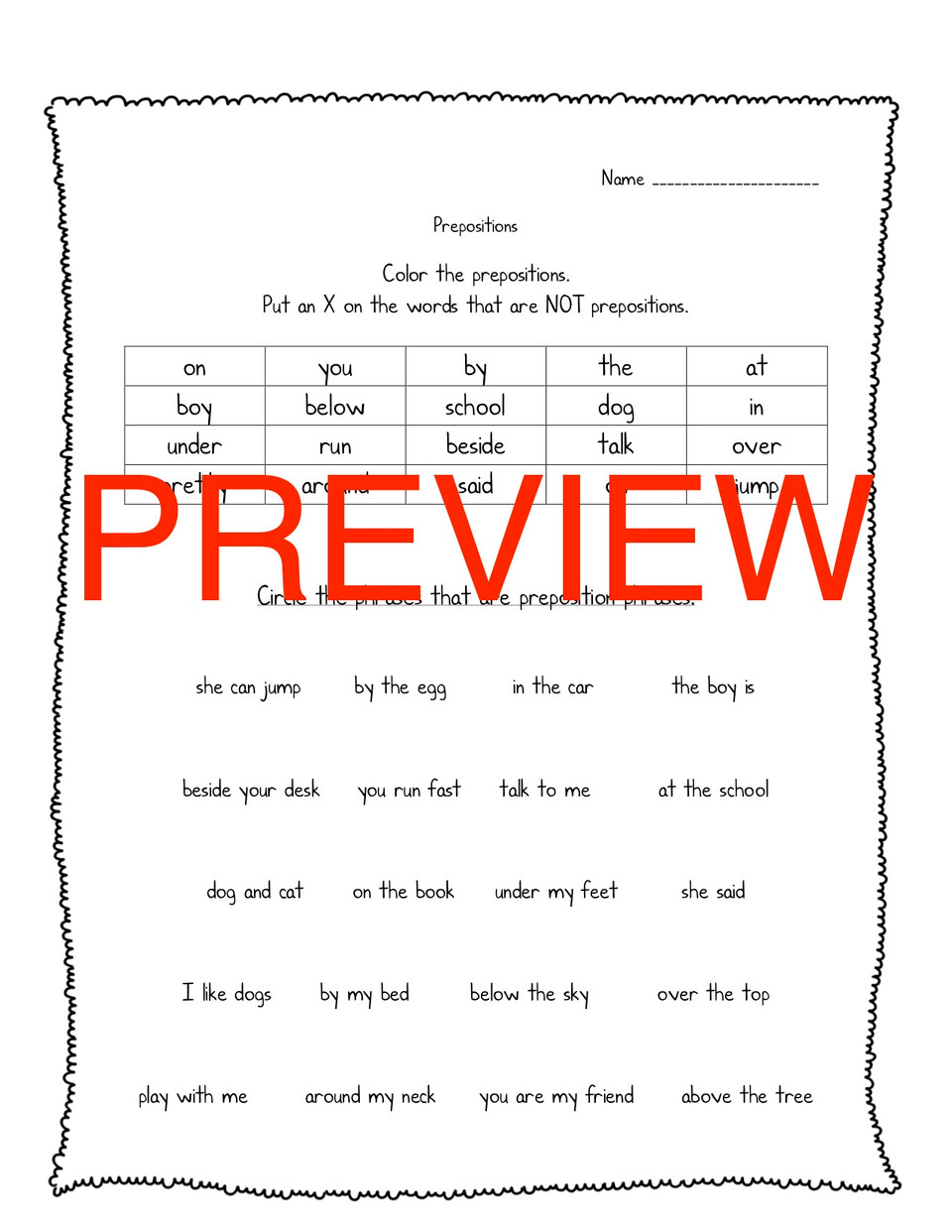 Prepositions and Pronouns