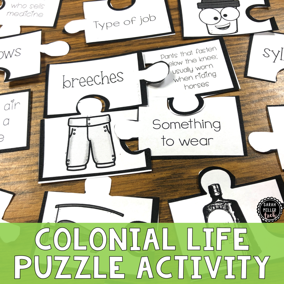 13 Colonies Puzzle Activity - Amped Up Learning