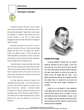 Biography: Christopher Columbus - Amped Up Learning