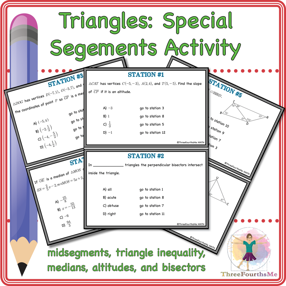 Triangles: Special Segments Activity - Amped Up Learning