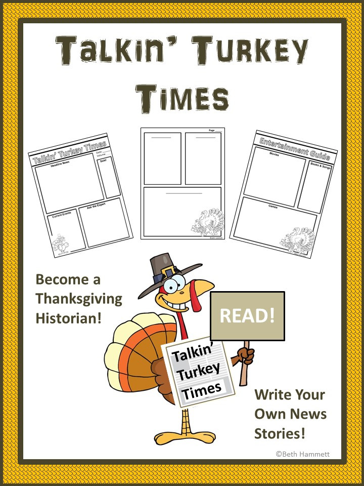 Talkin' Turkey Times: Writing A Thanksgiving Newspaper - Amped Up Learning
