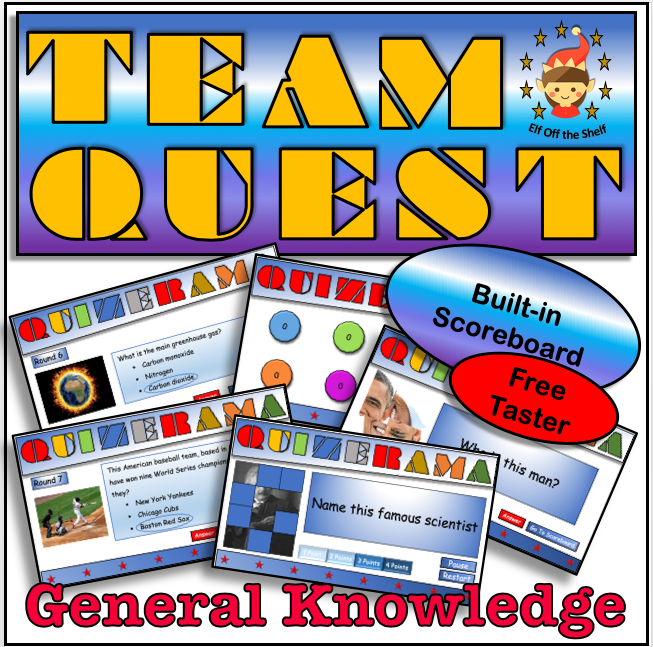 Christmas Team Quest - Science Quiz for Middle school - Amped Up Learning