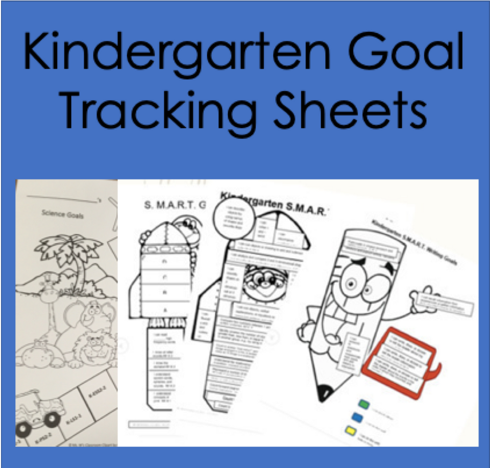Kindergarten Goal Tracking Sheets - Amped Up Learning