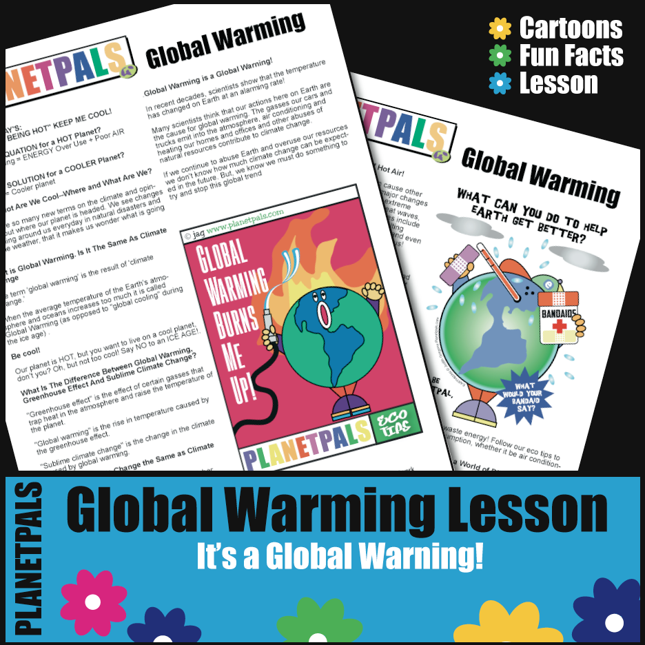 Global Warming Lesson Activities Earth & Every Day Science Environment ...