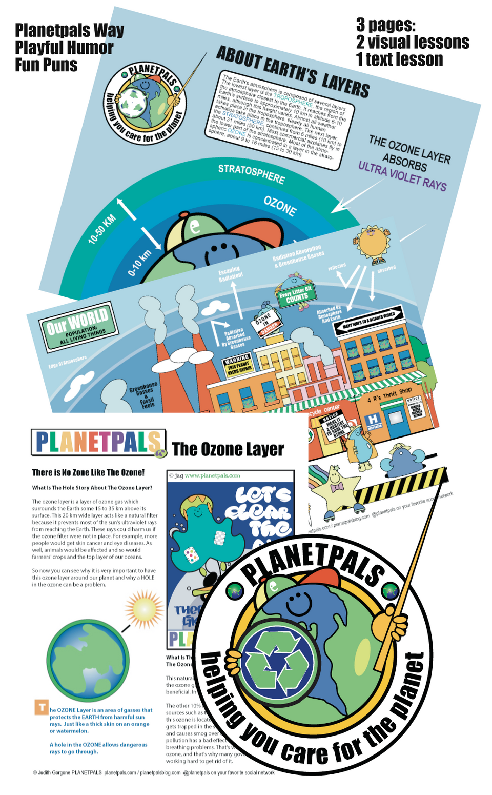 Planetpals Ozone Layer Lesson Activities Earth Science Environment Fun ...
