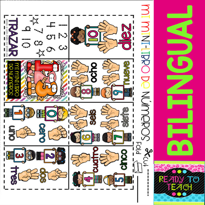 Mini-Book - Numbers 0-10 - Dual - Color and B&W Versions - Amped Up ...