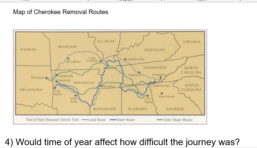Native American Removal Tecumseh Trail of Tears Gallery Walk DBQ US ...
