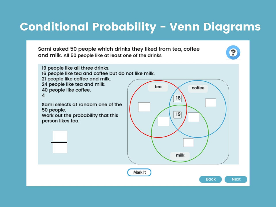 Conditional Probability - Venn Diagrams