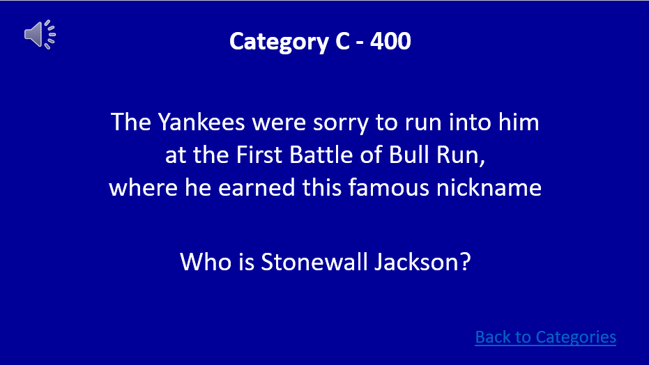 Civil War Jeopardy - Amped Up Learning