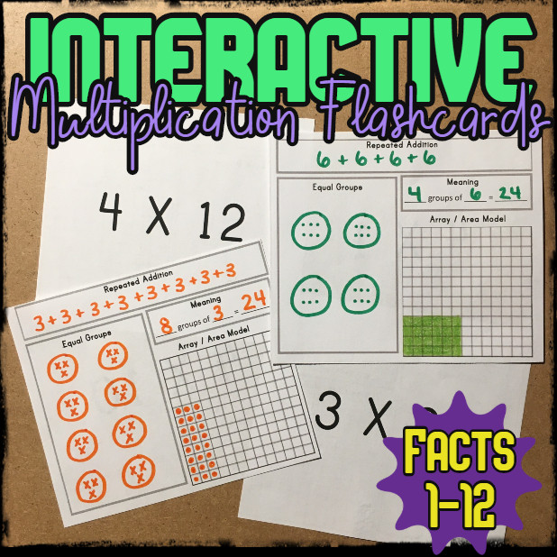 Interactive Multiplication Flashcards - Amped Up Learning