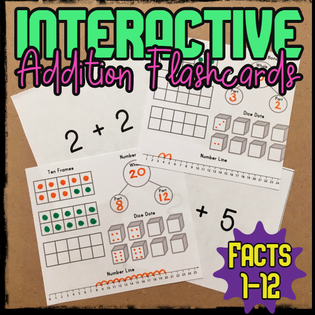 Interactive Addition Flashcards - Amped Up Learning