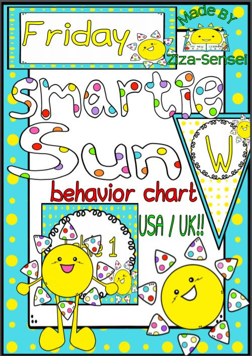 FREE Smartie Sun Pal Behavior Chart - Amped Up Learning