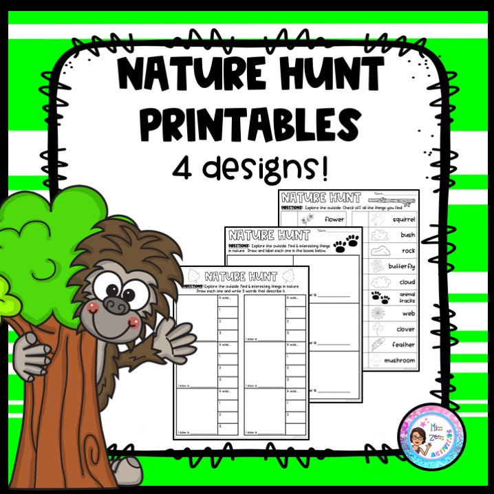 Nature Scavenger Hunt - Distance Learning Resource - Amped Up Learning