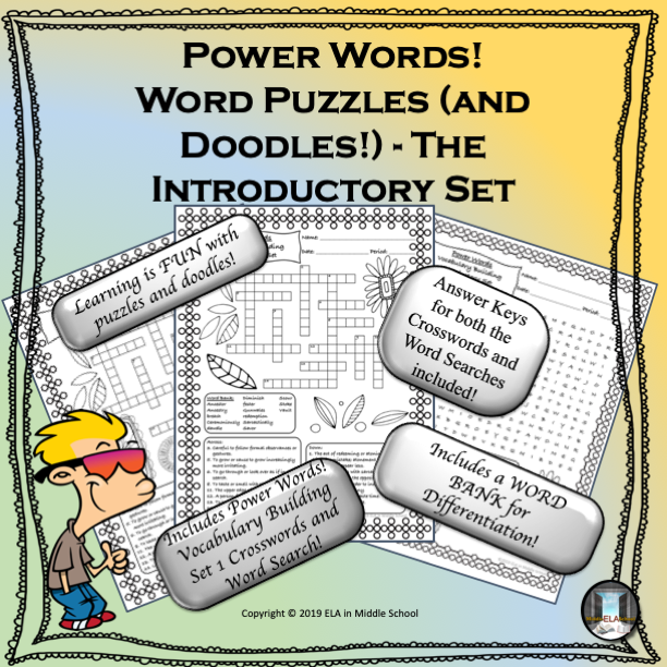 Power Words! Word Puzzles (and Doodles!) The Introductory Set - Amped ...