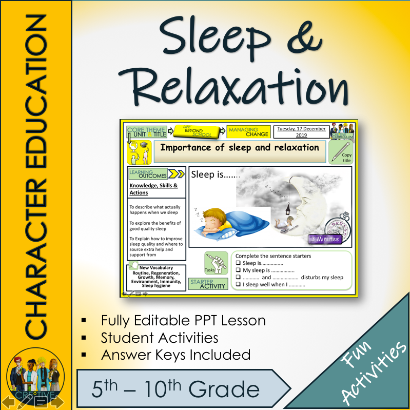 Importance of Sleep and Relaxation - Amped Up Learning