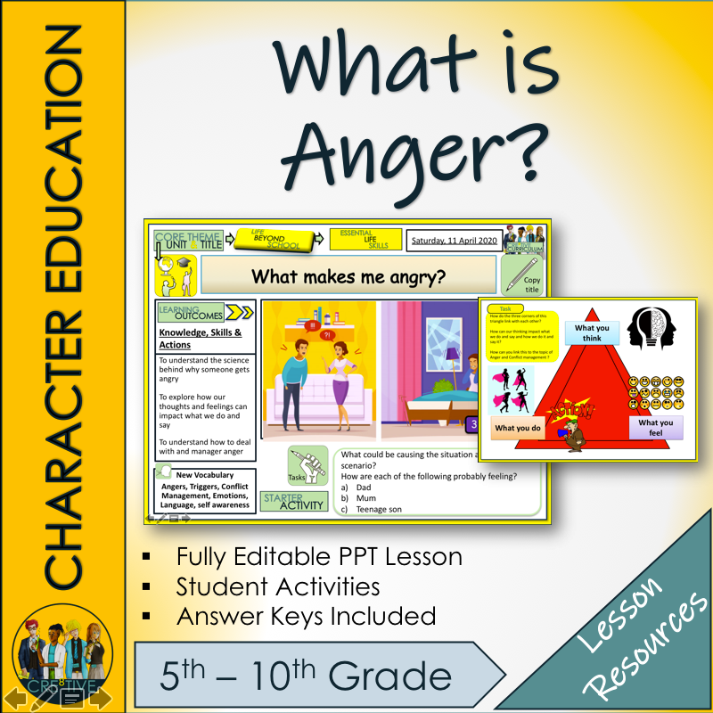 What makes me Angry? - Character Education - Amped Up Learning