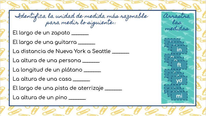 Medidas Sistema Estadounidense de Longitud Proyecto Digital - Amped Up ...