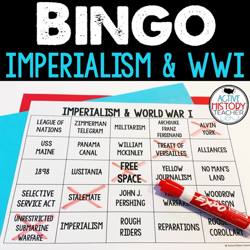 Imperialism & WWI Bingo