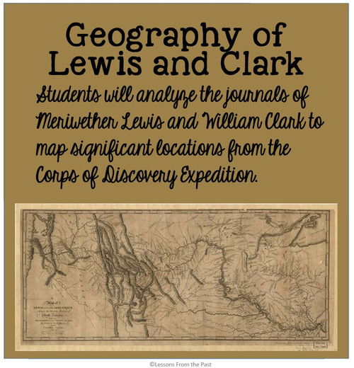 Mapping the Journey of Lewis and Clark - Analyzing Primary Source ...