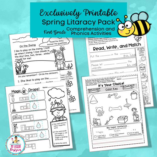Exclusively Printable-Spring Literacy Home Learning Packet|Distance ...
