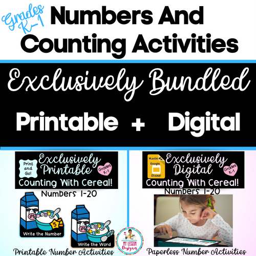 Exclusively Bundled-Google Slides Counting With Cereal | Distance ...