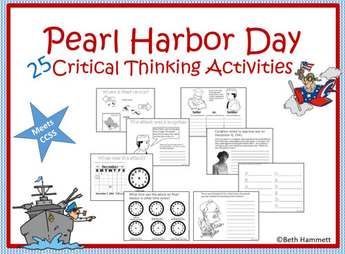 Pearl Harbor Comic Book and 25 Activities Bundle - Amped Up Learning