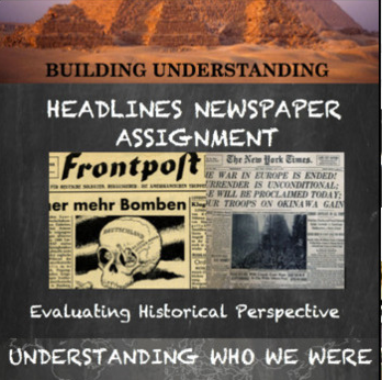 Headlines Newspaper Project--Teaching Historical Perspective - Amped Up ...