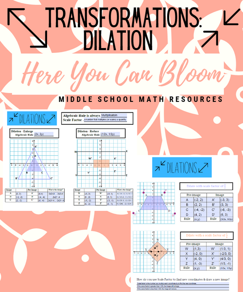 Dilations Editable Notes - Interactive