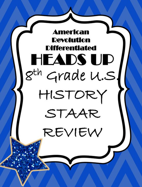American Revolution STAAR Review Game - Heads Up - Amped Up Learning