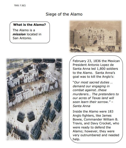 Reading: Battle and Legacy of the Alamo - Amped Up Learning