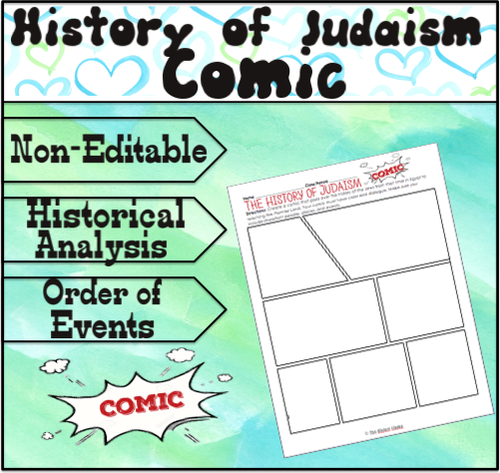 History of Judaism Comic Non-Editable - FREE - Amped Up Learning