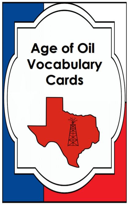 Age of Oil Vocabulary Cards - Amped Up Learning