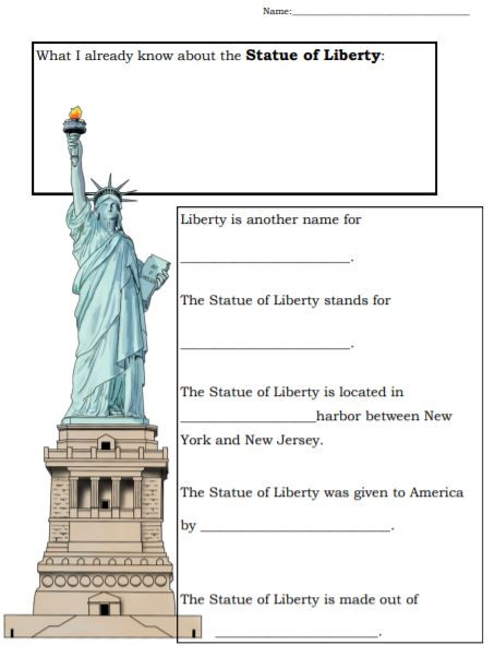 Statue of Liberty fill-in-the-blank - Amped Up Learning