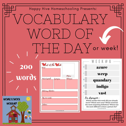 Vocabulary Word of the Day/ Week