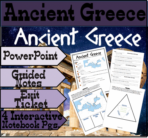 Ancient Greece PowerPoint + Interactive Notebook Pages - Amped Up Learning
