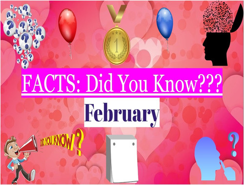 Daily Warm-Up, Closers for Class: Facts- Did You Know?-- February ...