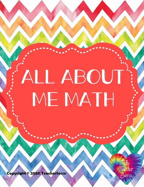 All About Me Math Activity- FREE
