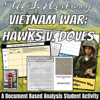 U.S. History: Cold War | Vietnam War | Hawks V. Doves Document Based ...