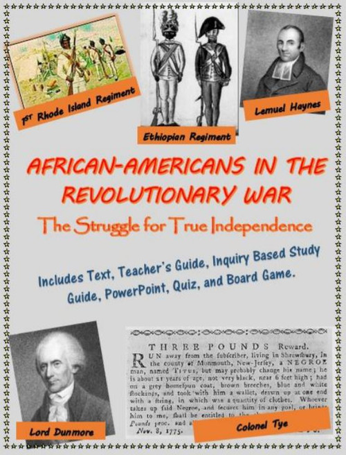 African-Americans in the Revolutionary War mini-unit, including text ...