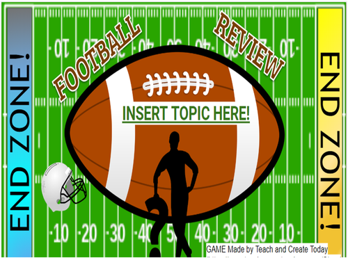Football Interactive Review Game--For ANY subject!