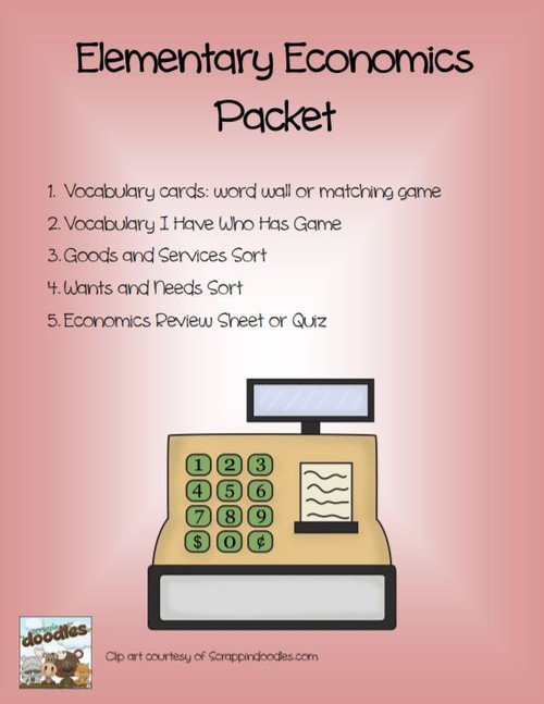 Primary Elementary Economics Packet - Amped Up Learning