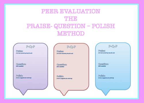 Essay Critiquing Tool: P-Q-P Method