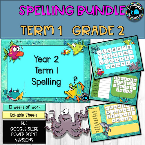 Spelling Term 1 Grade 2 - Amped Up Learning