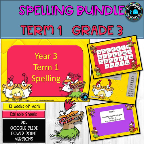 Spelling Term 1 Grade 3 - Amped Up Learning